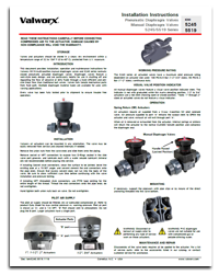 Installation Instructions | Valworx Actuated Valves and Controls