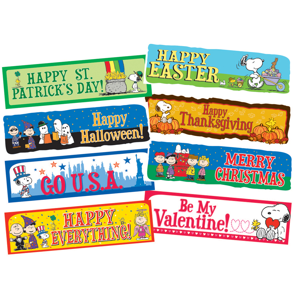 Wall Banners - Peanuts® Year of Holidays Mini Banner Set