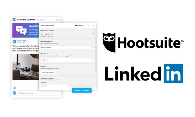 Ya puedes publicar posts patrocinados en LinkedIn desde Hootsuite