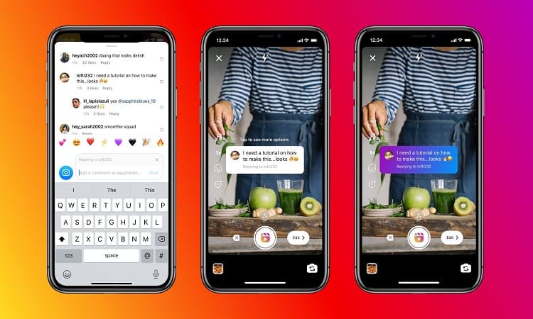 Instagram ya permite responder a los comentarios en las publicaciones mediante reels