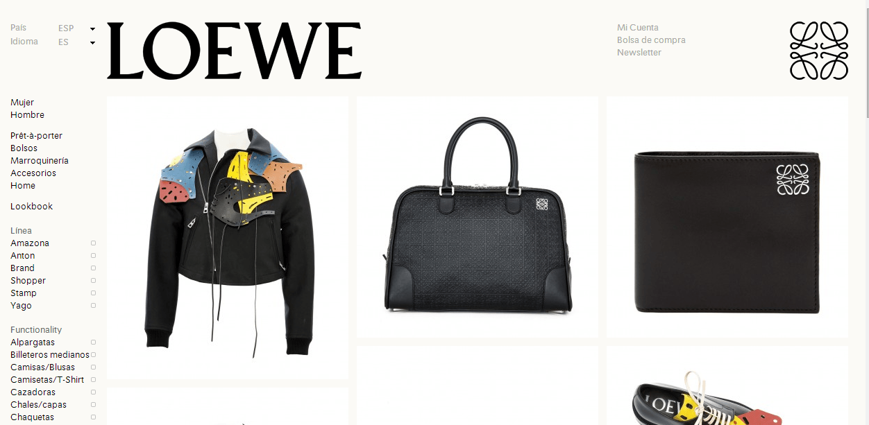 Loewe Tienda Online: Análisis, valoración y comentarios - Marketing 4 ...