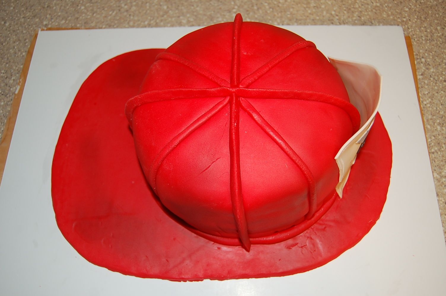 Fireman Hat Cake - CakeCentral.com