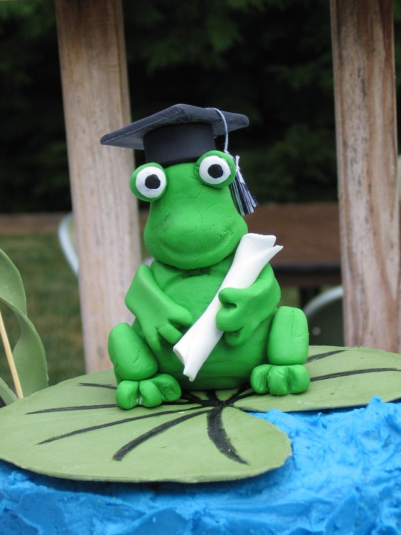 Gumpaste Frog, Snail And Waterlily - CakeCentral.com