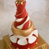 Gold Gate Wedding Cake - CakeCentral.com