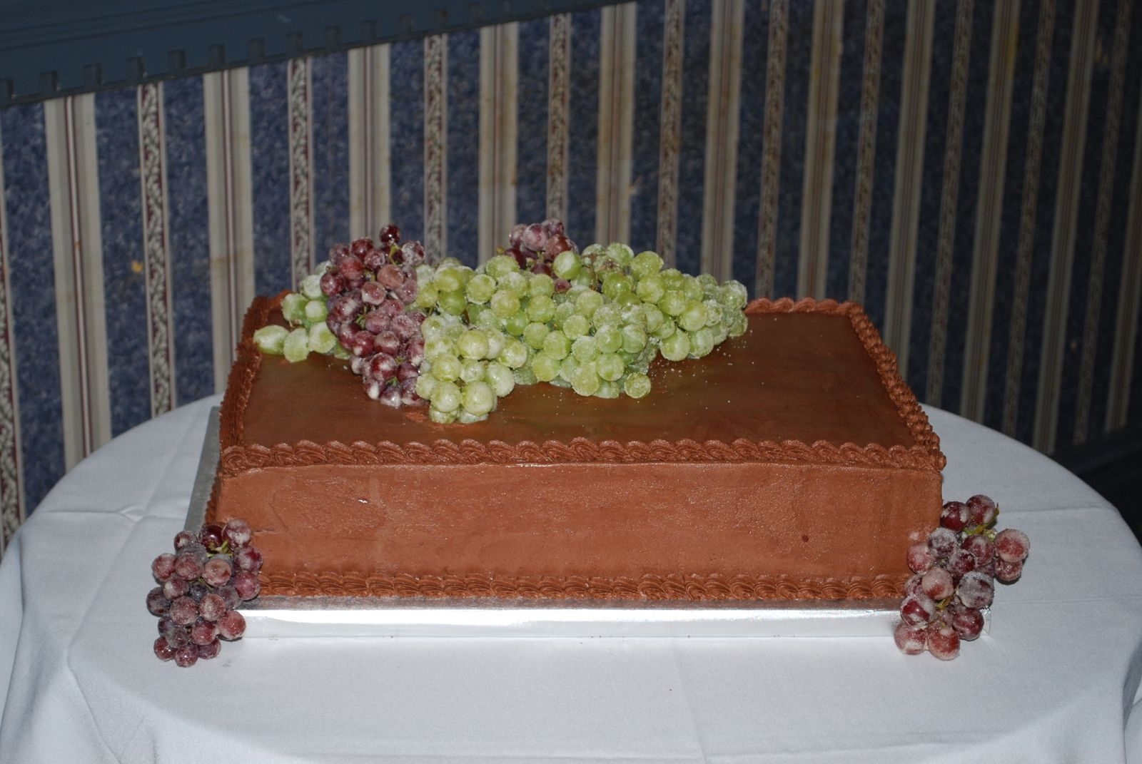Groom's Cake With Sugared Grapes - CakeCentral.com