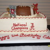Alabama Crimson Tide National Championship Birthday Cake - CakeCentral.com