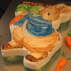 Peter Rabbit Christening Cake - CakeCentral.com