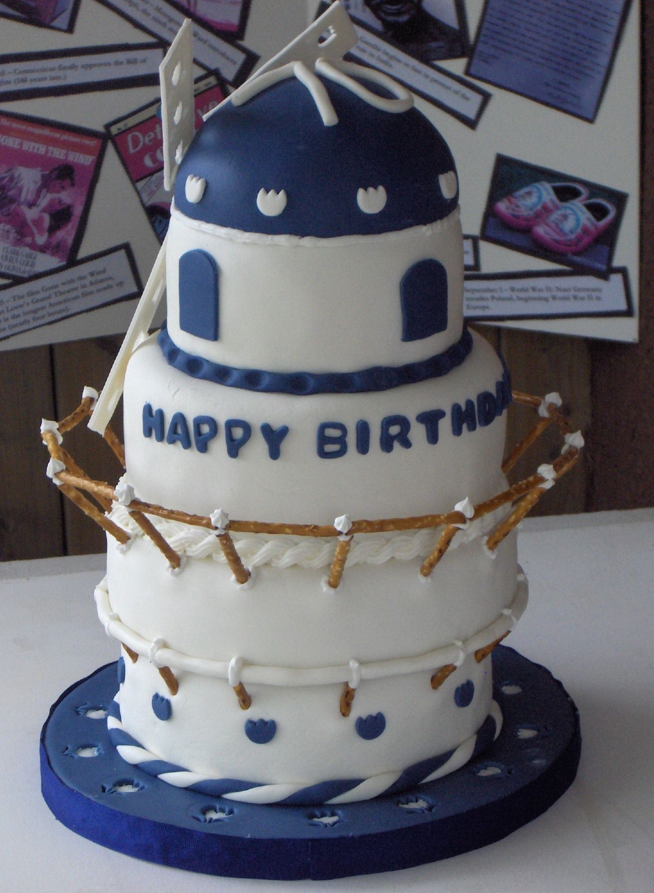 Windmill Birthday Cake - CakeCentral.com