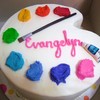 Paint Palette Cake - CakeCentral.com