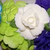 Royal Icing Flowers In Blue, Purple, And Lime - CakeCentral.com