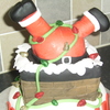 Santa's Stuck Christmas Cake - CakeCentral.com