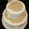 Two Tier Ocean Theme Wedding Cake - CakeCentral.com