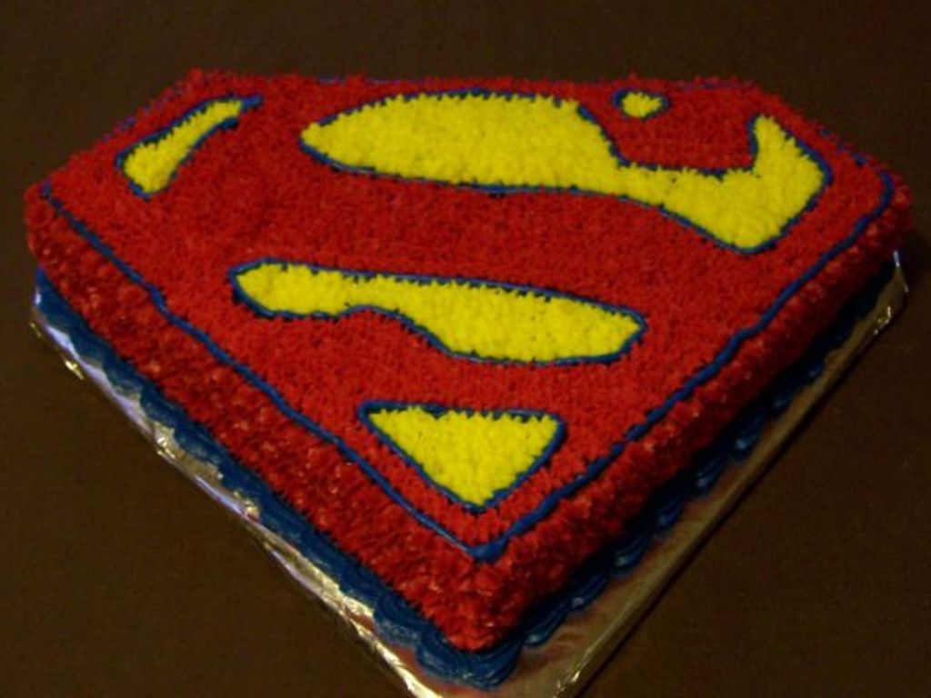 Superman Cake Logo 1 Edible LARGE SUPERMAN LOGO Gold SUPERGIRL Cake