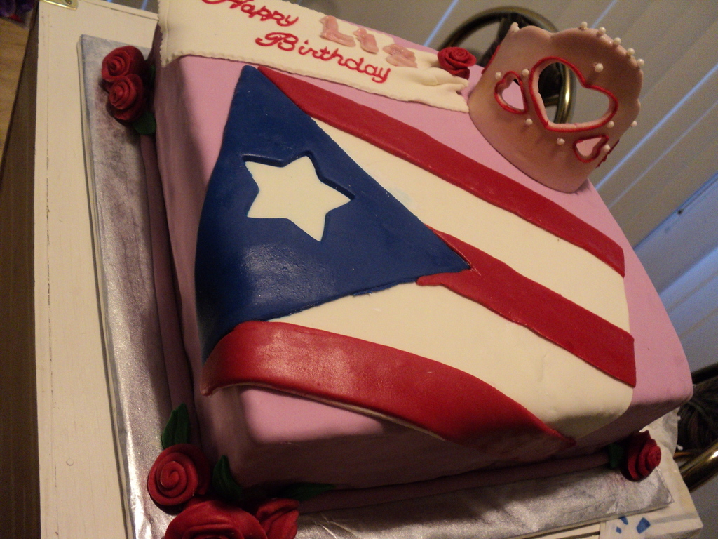 Puerto Rican Flag Cake Puerto Rico Flag Cake