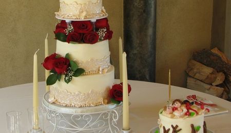 Victorian Lace Wedding Cake - CakeCentral.com