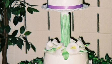 Calla Lily Wedding Cake - CakeCentral.com