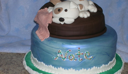 Dog-Themed 2Nd Birthday Cake - CakeCentral.com