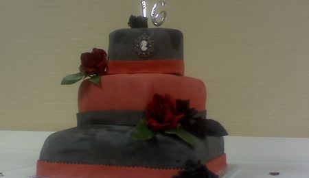 Red Square Birthday Cake - CakeCentral.com