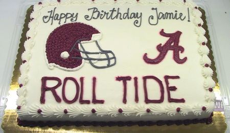 Alabama Crimson Tide Birthday Cake - CakeCentral.com