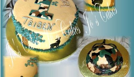Turkey And Deer Hunting Cake - CakeCentral.com
