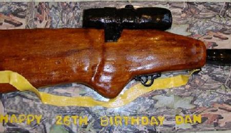 Rifle Cake - CakeCentral.com