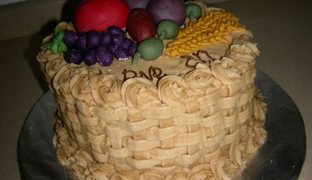 Sample Cake With Fondant Fruit - CakeCentral.com