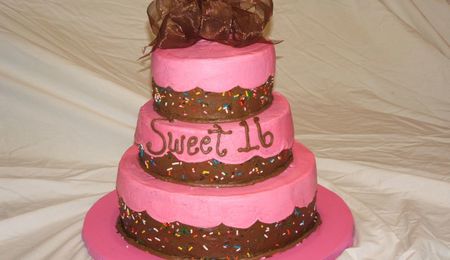 Sweet 16 Sheet Cake - CakeCentral.com