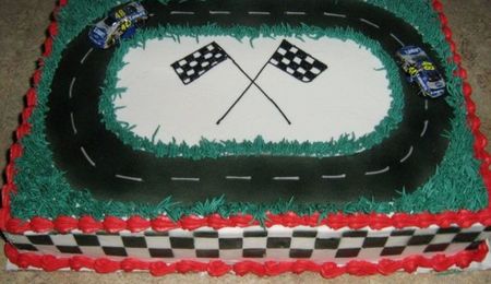 Racing Themed Wedding Cake - CakeCentral.com