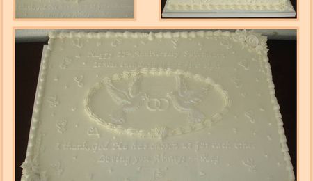 70Th Anniversary Cake - CakeCentral.com