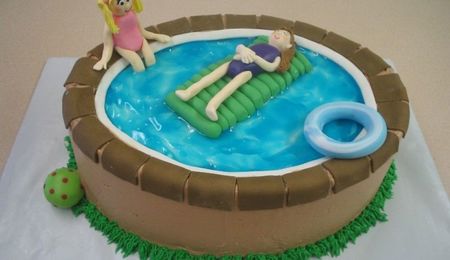 Swimming Pool Cake - CakeCentral.com