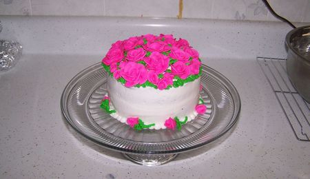 Rose Cascade - CakeCentral.com