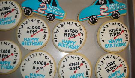 Number 4 Race Car Cake - CakeCentral.com