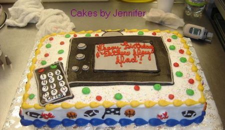 Dad Sleeping In Chair With T.v. - CakeCentral.com