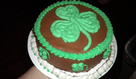 St. Patrick's Day Inside Ombre Wedding - CakeCentral.com