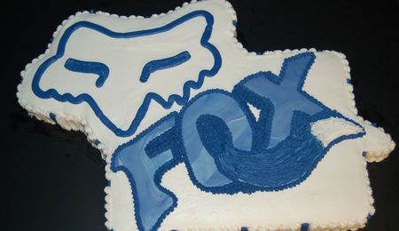 Fox Racing Cake - CakeCentral.com