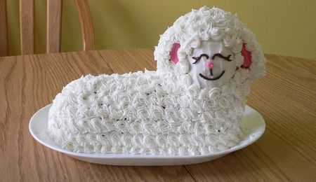 Easter Lamb Cake - CakeCentral.com