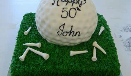 Golf Sheet Cake - CakeCentral.com