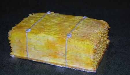 Hay Bale Wedding Cake - CakeCentral.com