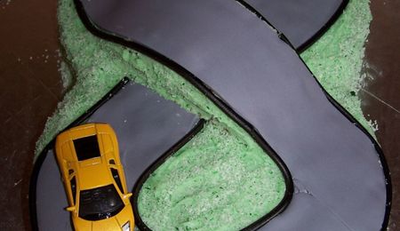 Dirt Track Racing Cake - CakeCentral.com