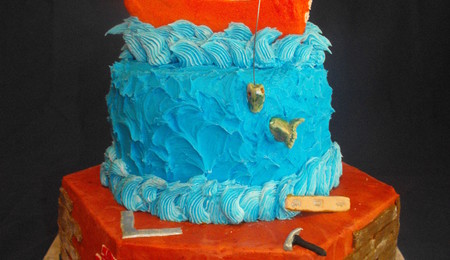 Pontoon Birthday Cake - CakeCentral.com