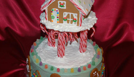 Candy Cane Christmas Cake - CakeCentral.com