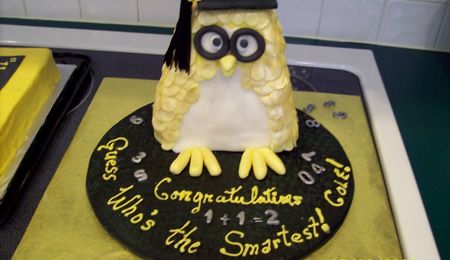 Ram Head Graduation Cake - CakeCentral.com