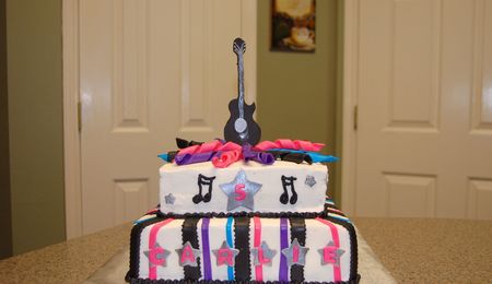 Rock Stage Birthday Cake - CakeCentral.com