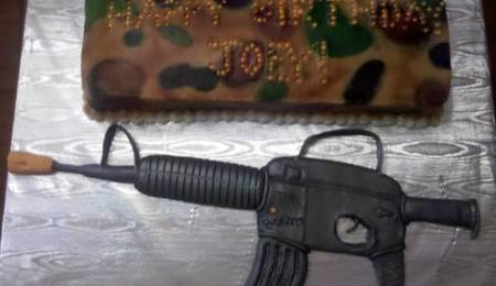 Rifle Cake - CakeCentral.com