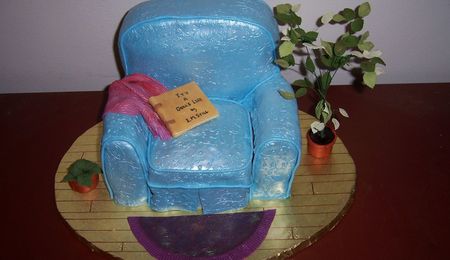 Dad Sleeping In Chair With T.v. - CakeCentral.com