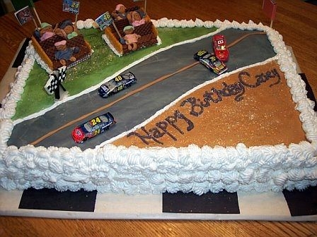 Nascar Cake - CakeCentral.com