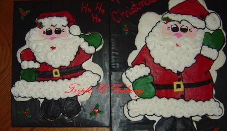 Santa Head Cupcake Cake - CakeCentral.com