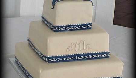 Navy And White - CakeCentral.com