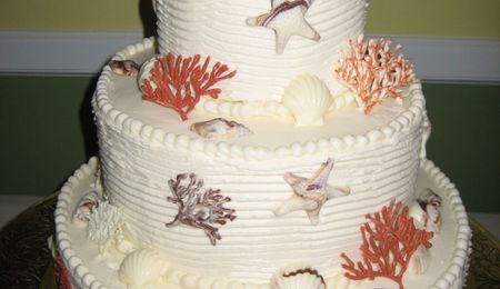 Shell Wedding Cake - CakeCentral.com