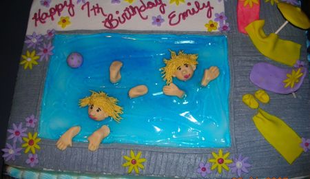 Teddy Graham Pool Party (My Version) - CakeCentral.com